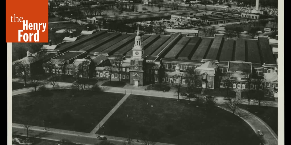 Aerial View of Henry Ford Museum, circa 1953 - The Henry Ford