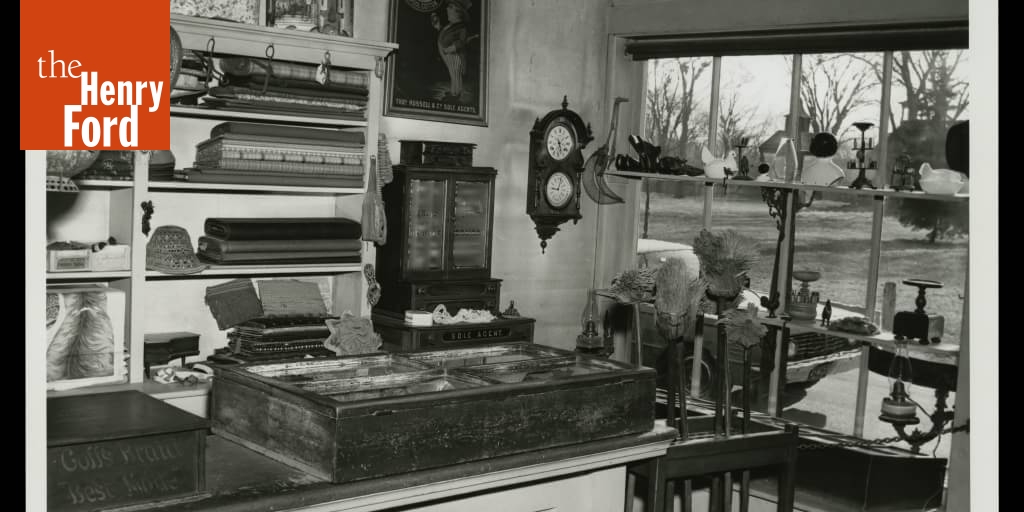 Interior of the Waterford General Store in Greenfield Village, 1969 ...
