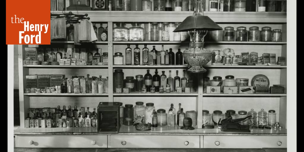 Interior of the Waterford General Store in Greenfield Village, 1969 ...