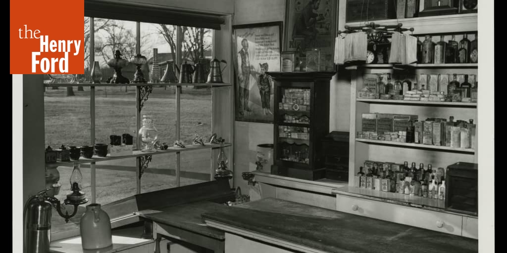 Interior of the Waterford General Store in Greenfield Village, 1969 ...
