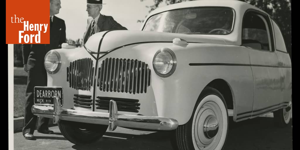Henry Ford and Robert Boyer with the Soybean Car, 1941 - The Henry Ford
