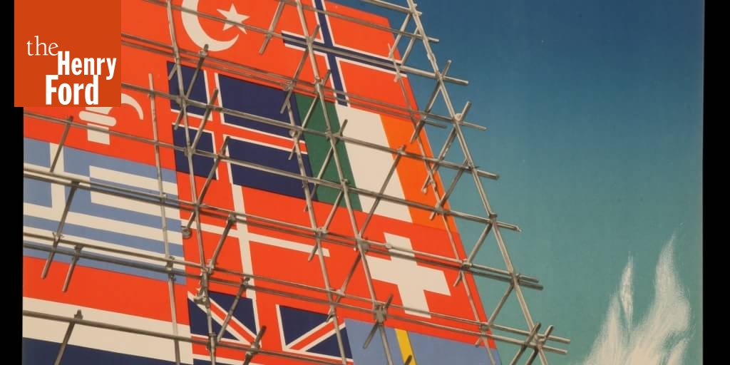 European Recovery Program Poster, "Reconstruire L"Europe," circa 1950 ...