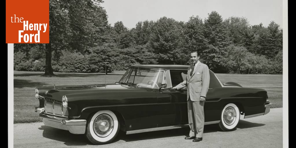 William Clay Ford with Continental Mark II Automobile, 1955 - The Henry ...