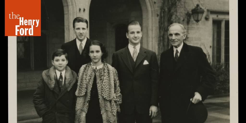 Henry Ford with His Grandchildren, William, Henry II, Josephine, and ...