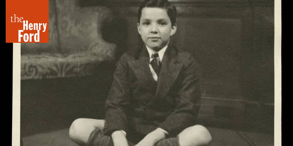 William Clay Ford at About Age 10, circa 1935 - The Henry Ford