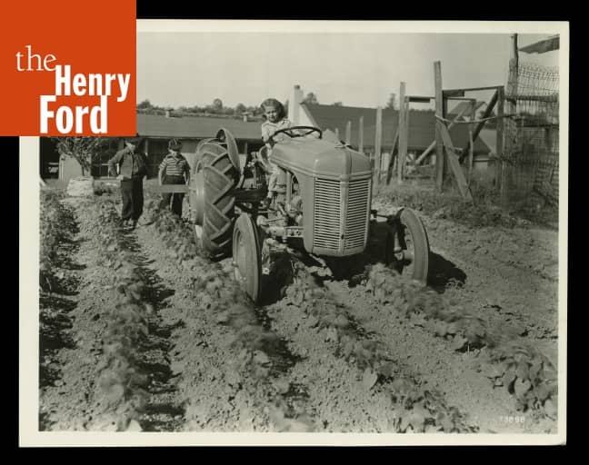 Girl Driving a Ford-Ferguson 9N Tractor, June 1940 - The Henry Ford