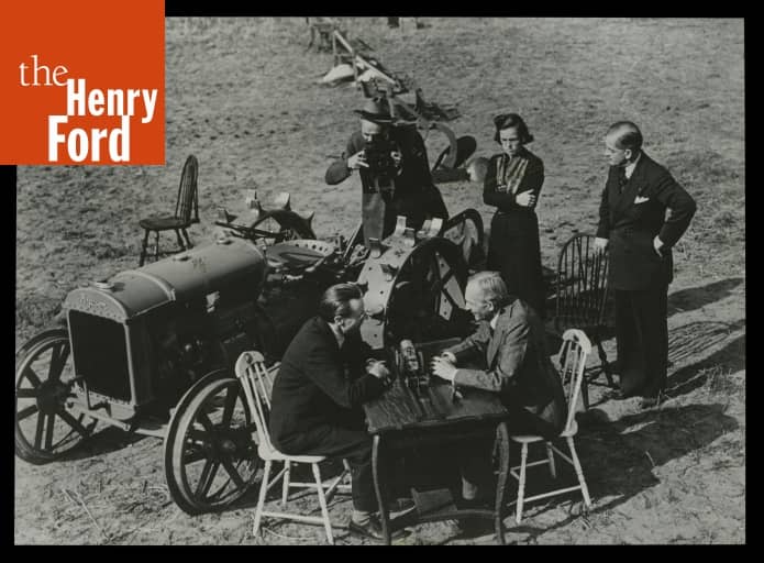Meeting between Harry Ferguson and Henry Ford at Fair Lane, October ...