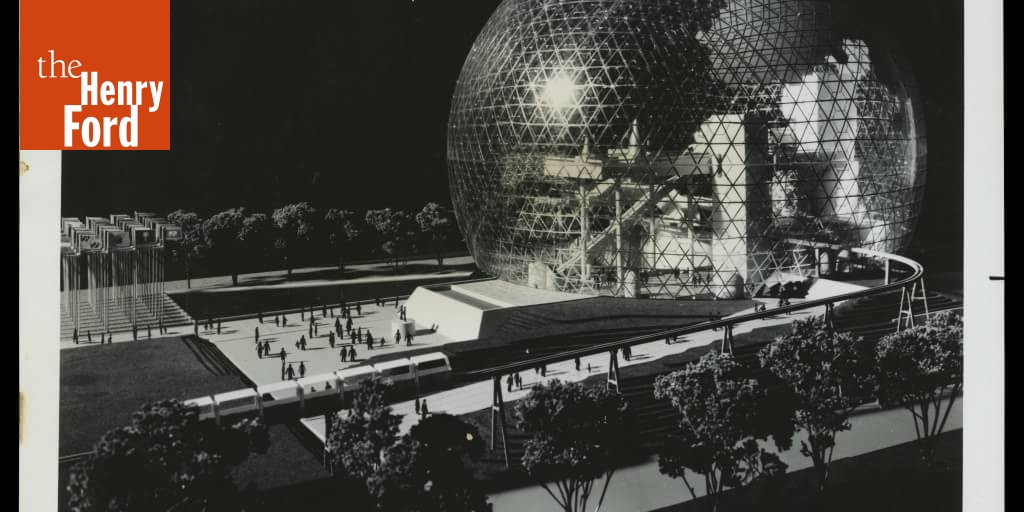 Buckminster Fuller's Geodesic Dome Model for the United States Pavilion ...