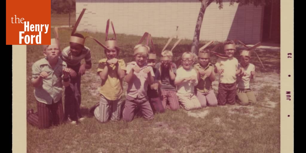 Young Boys Wearing Paper Bunny Ears for Easter, 1973 - The Henry Ford