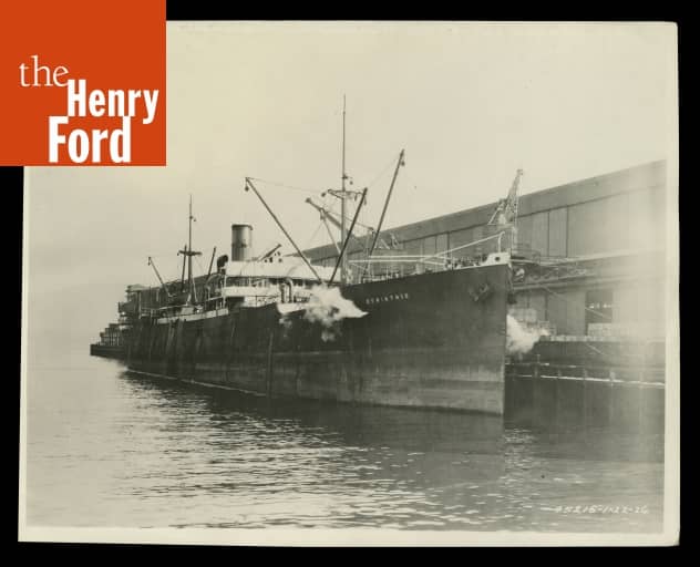Ford Motor Company Ship "Corinthic" Docked at the Ford Rouge Plant ...