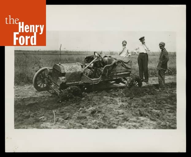 Ford Model T Stuck in Mud during the 1909 Transcontinental Race - The ...