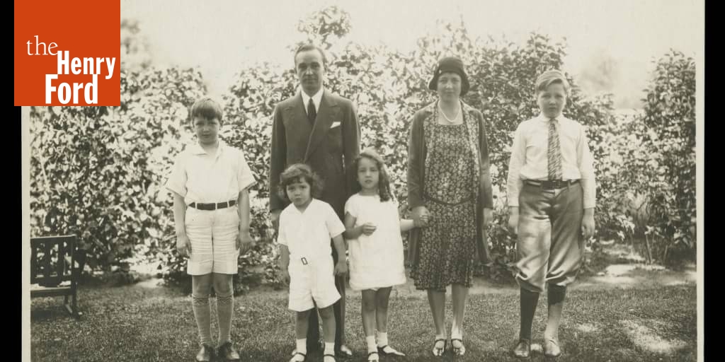 Edsel and Eleanor Ford and Their Children--Benson, William, Josephine ...