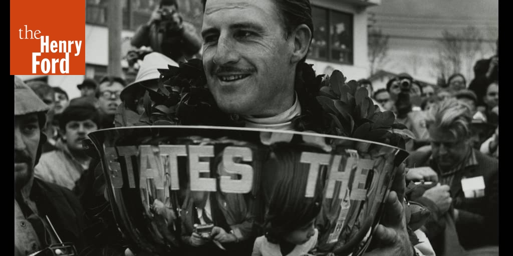 Driver Graham Hill, Winner of the United States Grand Prix, October 3 ...
