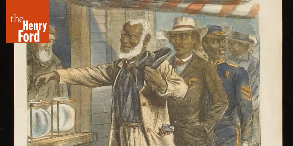 Harper's Weekly Cover, "The First Vote," November 16, 1867 - The Henry Ford