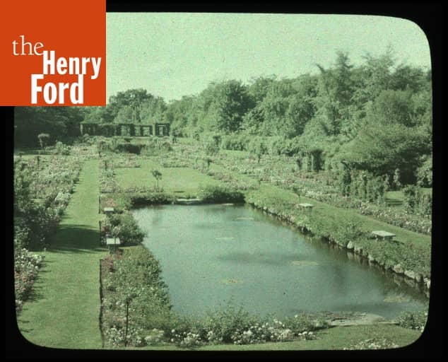 Garden at Fair Lane Estate, Dearborn, Michigan, June 1933 - The Henry Ford