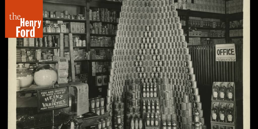 Heinz Products in Hamady Brothers Store Display, Flint, Michigan, 1930 ...