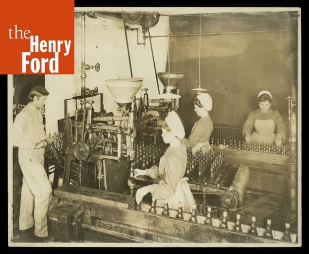 Employees Filling Bottles at the H. J. Heinz Factory, circa 1890 - The ...
