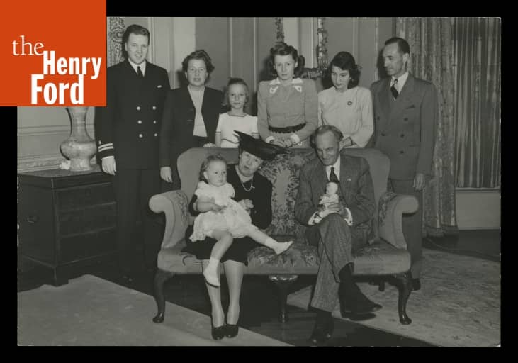 Ford Family at Edsel and Eleanor Ford's Residence, Grosse Pointe Shores ...