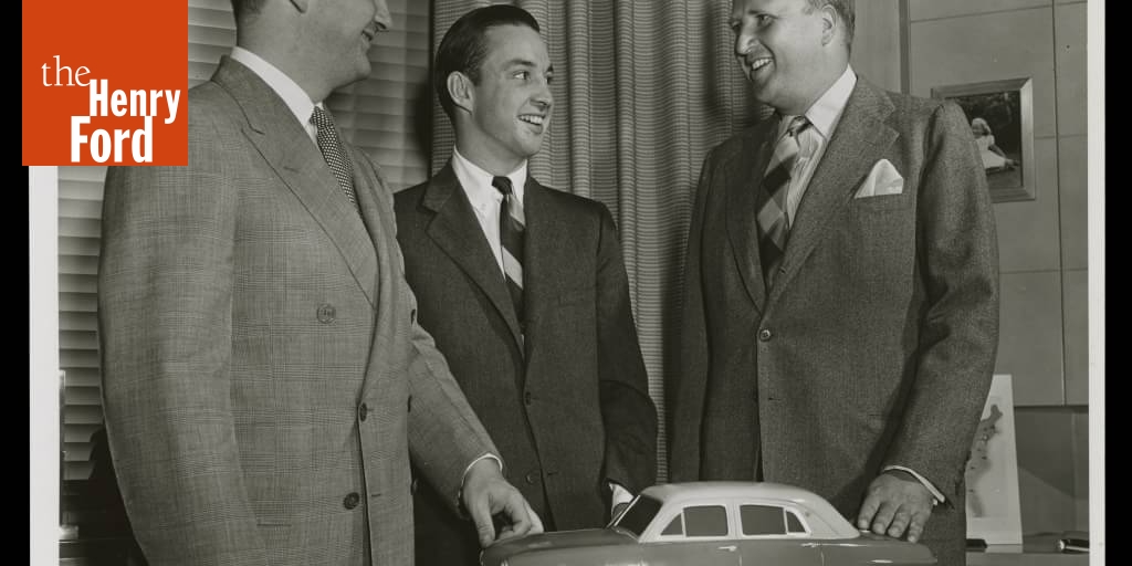 Benson Ford, William Clay Ford, and Henry Ford II, March 1949 - The ...
