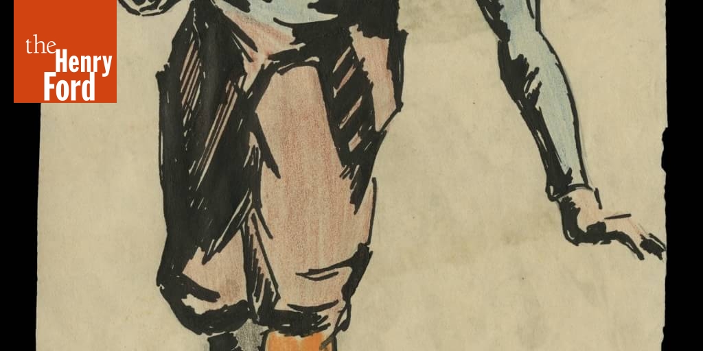 William L. Mitchell Drawing of a Football Player, circa 1928 - The ...