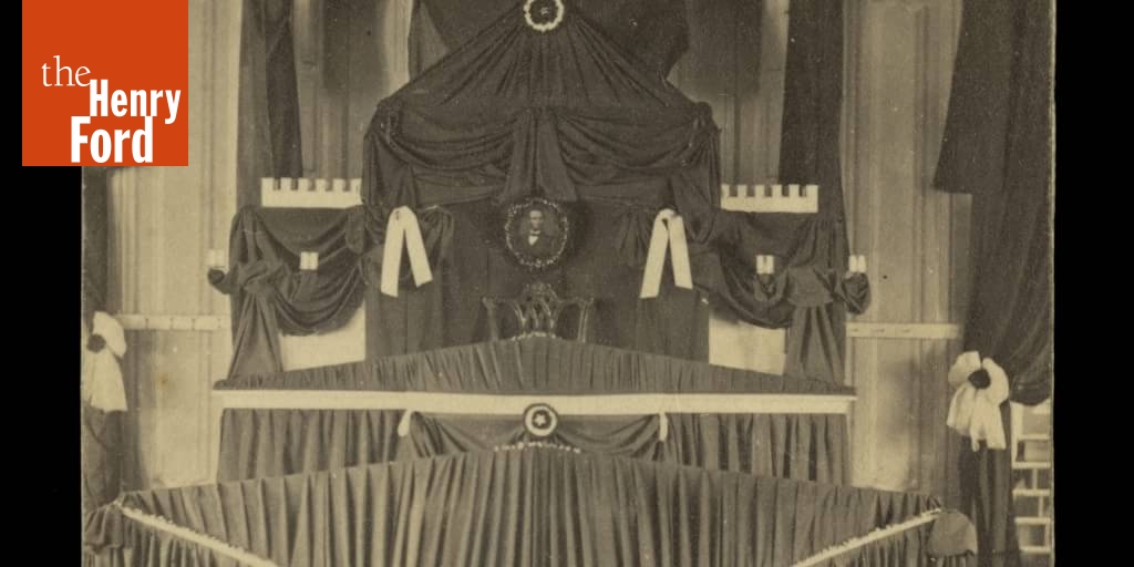 Abraham Lincoln Catafalque in the House Chamber of the Hills Capitol ...