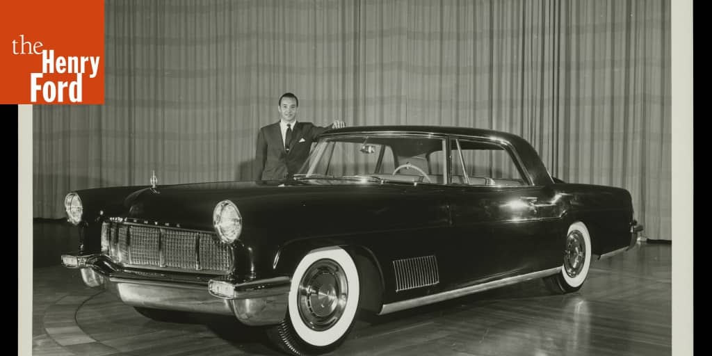 William Clay Ford with Continental Mark II, 1954 - The Henry Ford