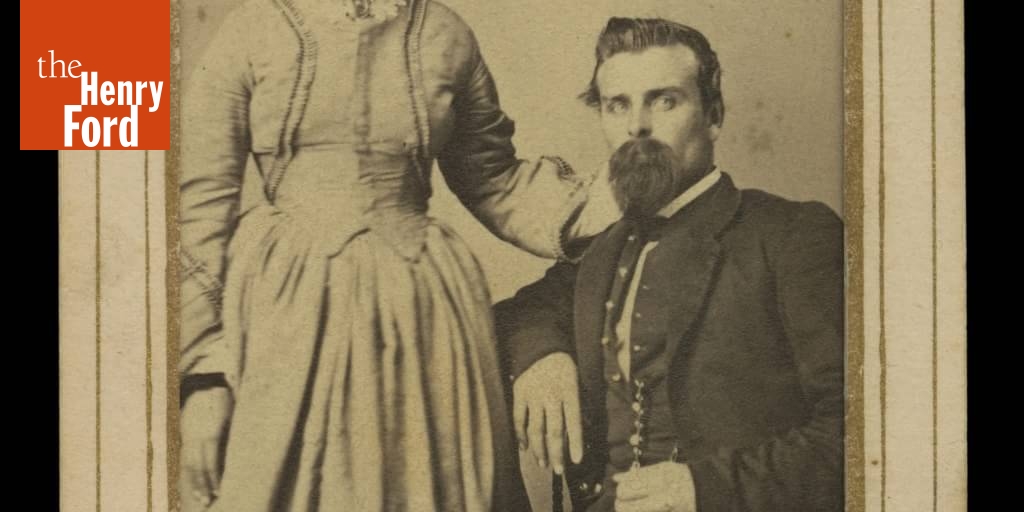 Portrait, "Captain and Mrs. Milton Russell, Taken on His Return from ...