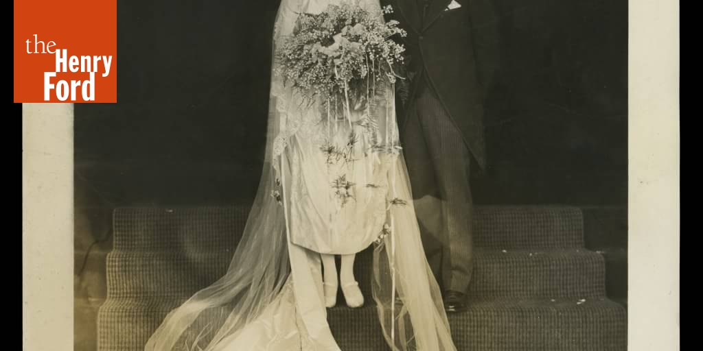 Wedding Portrait of Elizabeth Parke Firestone and Harvey Firestone, Jr ...