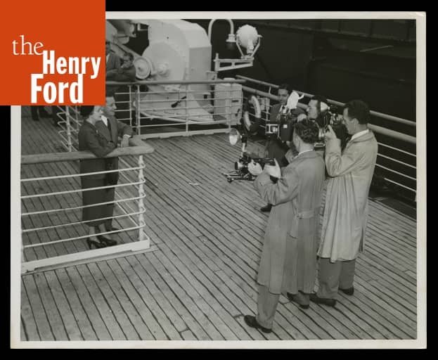 Elizabeth Parke Firestone and Harvey Firestone, Jr. aboard Ship ...