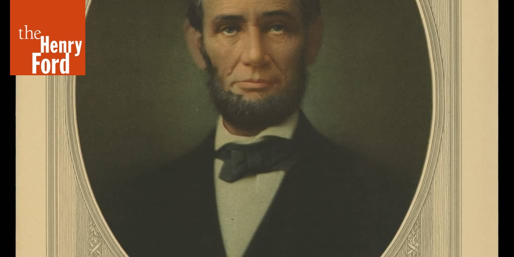 Commemorative Lithograph Portrait of Abraham Lincoln on a 1929 ...