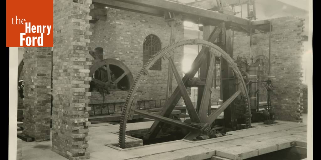1788 Watt Rotative Steam Engine Being Installed inside Henry Ford ...