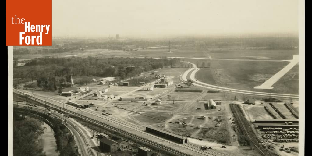 Aerial View of Greenfield Village, 1929 - The Henry Ford
