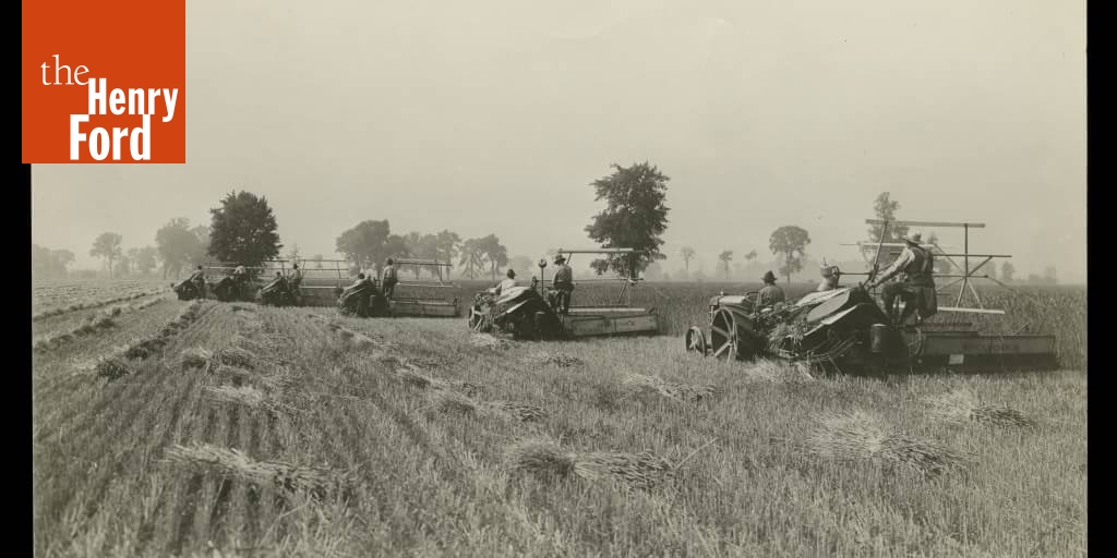 Harvesting Wheat, Ford Farms, Southeastern Michigan, 1918 - The Henry Ford