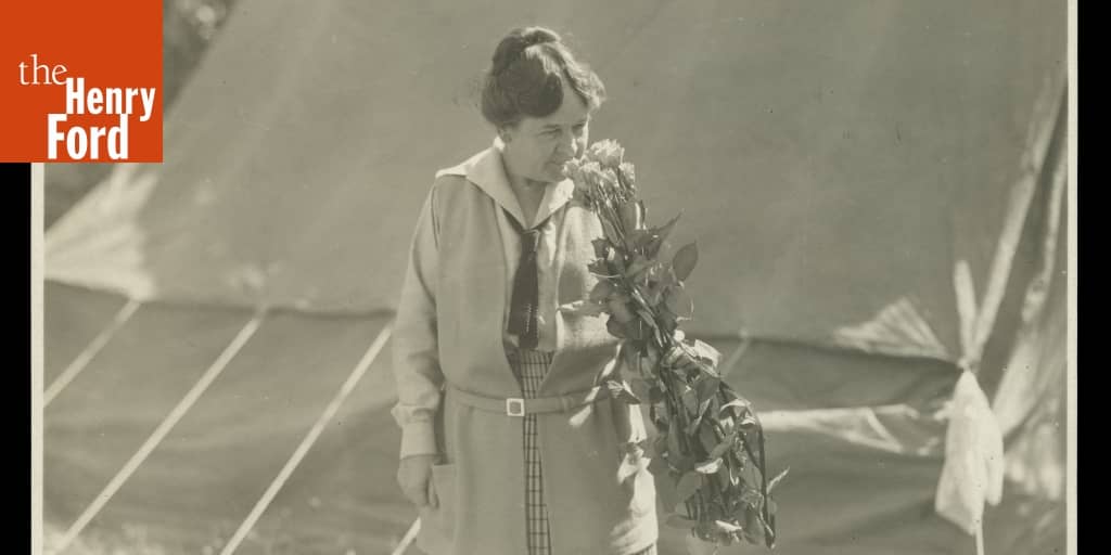 Clara Ford on a "Vagabonds" Camping Trip, 1923 - The Henry Ford