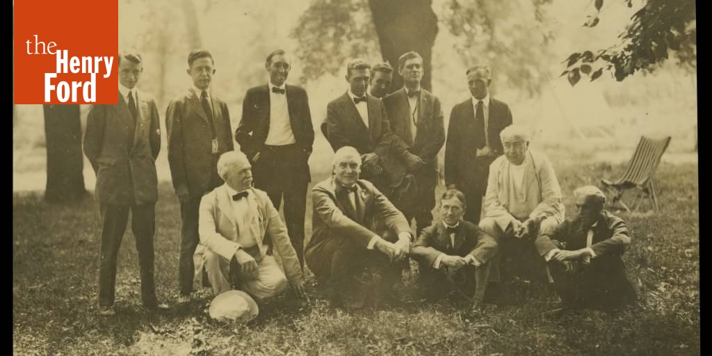 President Harding Visiting the "Vagabonds" Camp Site, 1921 - The Henry Ford