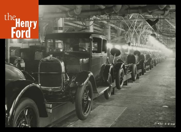 Ford Model A Assembly Line, Ford Motor Company Rouge Plant, Dearborn ...