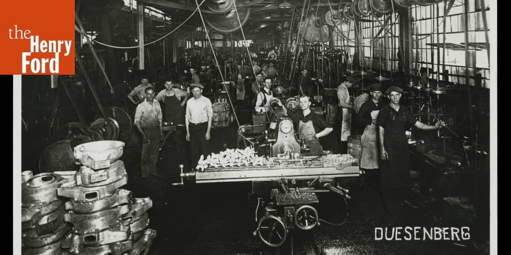 Machine Shop at Duesenberg Factory, 1930-1937 - The Henry Ford