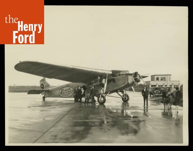Stout Air Lines Ford Tri-Motor 4-AT-34 Airplane at Ford Airport ...