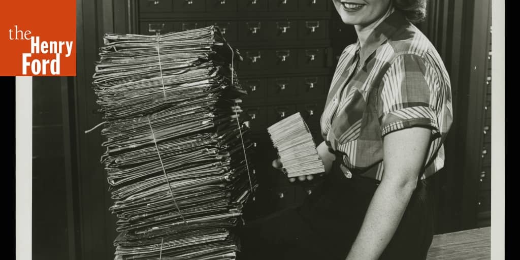 Original Engineering Drawings Alongside Microfilm Copies, Ford Motor ...