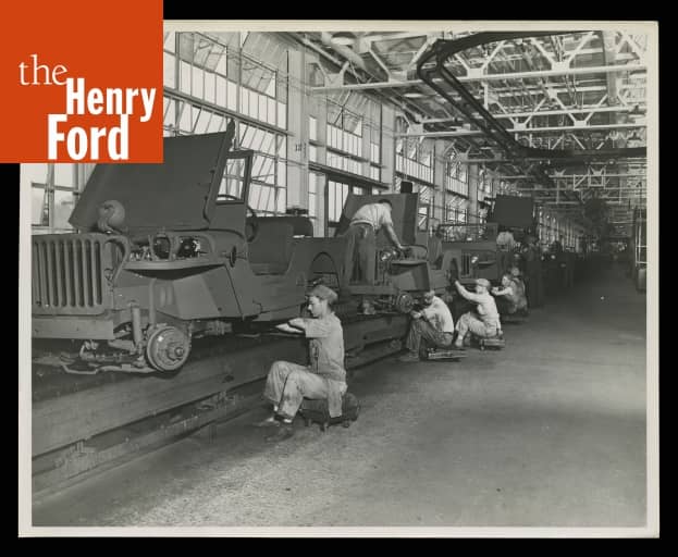 Ford GPW Military Jeeps on Assembly Line, Dallas, Texas, October 1944 ...