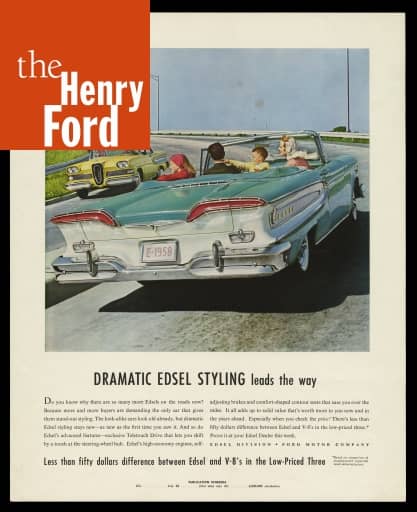 Dramatic Edsel Styling Leads the Way, 1958 - The Henry Ford