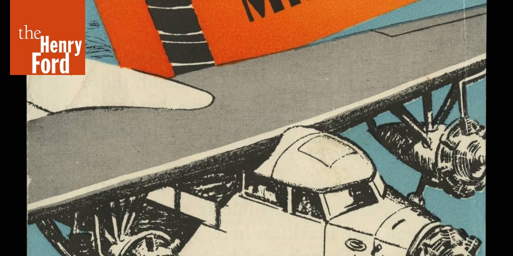 Air Travel Brochure, "Fly to Detroit in 100 Minutes," circa 1928 - The ...