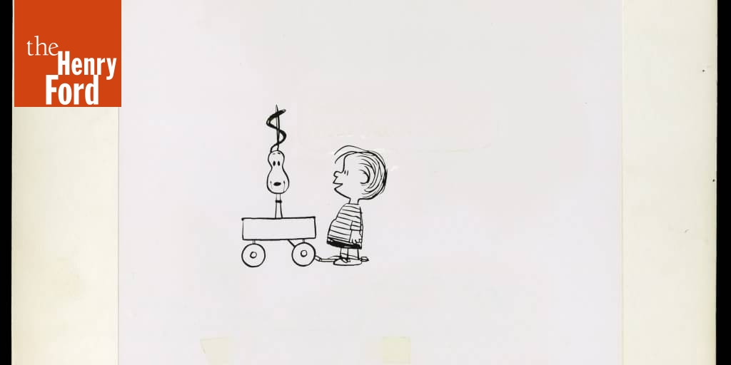 Illustration of Peanuts Characters for 1964 Ford Falcon Advertising ...