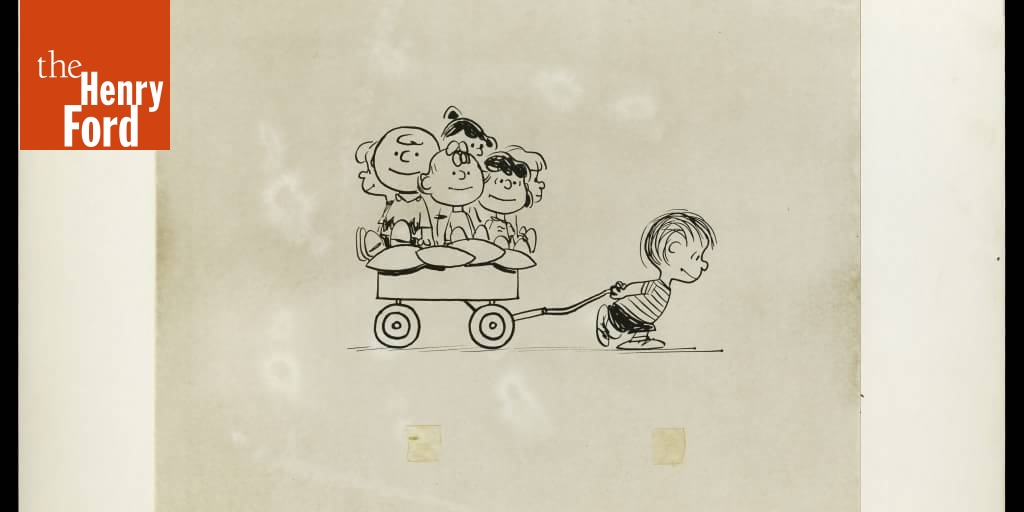 Illustration of Peanuts Characters for 1964 Ford Falcon Advertising ...