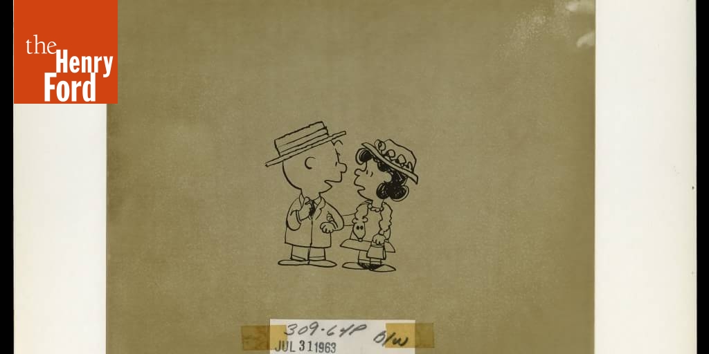 Illustration of Peanuts Characters for 1964 Ford Falcon Advertising ...