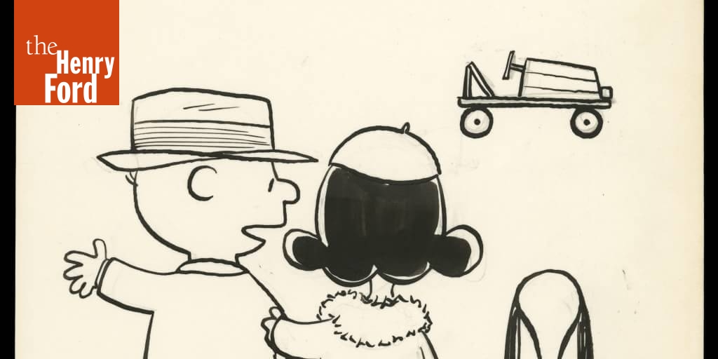 Illustration of Peanuts Characters for 1964 Ford Falcon Advertising ...