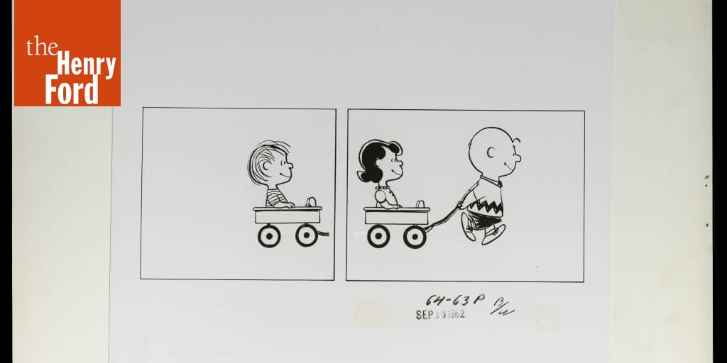 Illustration of Peanuts Characters for 1964 Ford Falcon Advertising ...