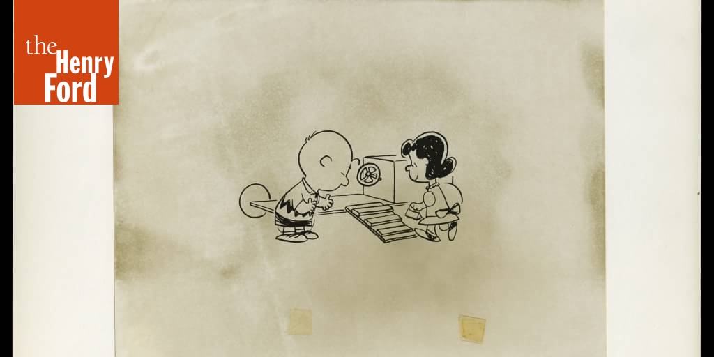 Illustration of Peanuts Characters for 1964 Ford Falcon Advertising ...