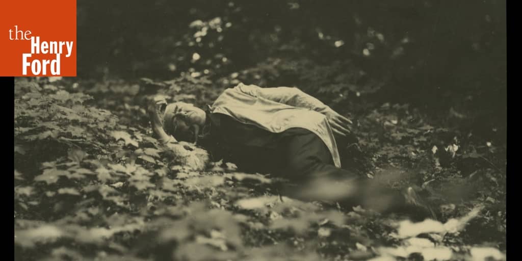 Thomas Edison Sleeping at a "Vagabonds" Campsite, 1919 - The Henry Ford