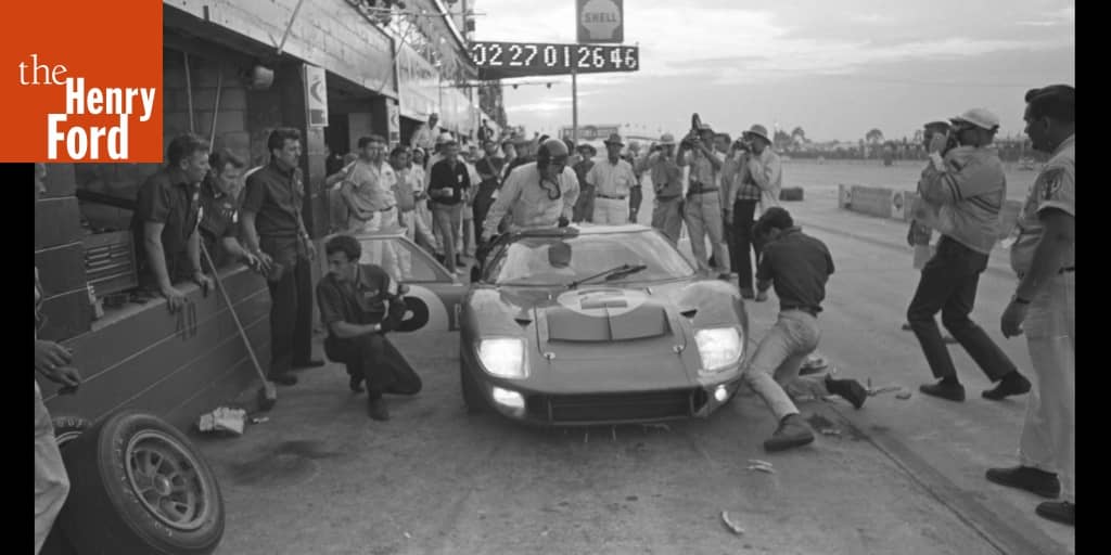 Ford GT40 Mark II Driven by Dan Gurney and Jerry Grant at 12 Hours of Sebring Race, March 26 ...